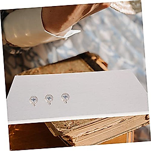 LIFKOME 2pcs Box Ring Tray Core Ring Display Pads Black Ring Insert Jewelry Ring Inserts Ring Inserts for Loose Rings Travel Tray Black Tray Earring Display Tray Sponge Earrings Necklace