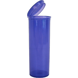 Transparent Purple Pop Top Bottles - 60 Dram - 7.5 Fl. Oz. - #PT60TP - Set of 10