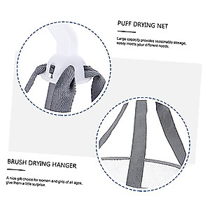 Alipis 2pcs Powder Puff Clothes Basket Collapsible Laundry Drying Rack Foldable Laundry Rack Makeup Sponge Laundry Drying Rack Collapsible Hanging Drying Net Makeup Puff Drying Storage