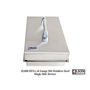 Lion Premium Grills L5631 Natural Gas Single Side Burner, 20-1/2 by 12-1/2-Inch