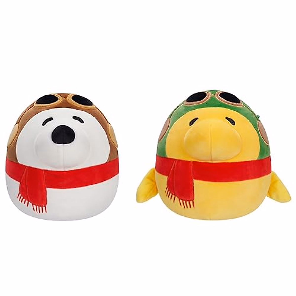 Squishmallows Original Peanuts 8-Inch Aviator Snoopy and Aviator Woodstock 2-Pack Plush - Little Ultrasoft Official Jazwares Plush - Amazon Exclusive
