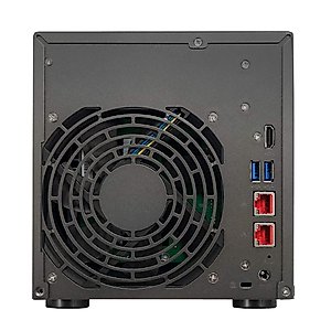 Asustor Lockerstor 4 AS6604T - 4 Bay NAS, Quad-Core 2.0GHz CPU, 2 2.5GbE Ports, 4GB RAM DDR4, 2 M.2 SSD Slots, Network Attached Storage (Diskless)