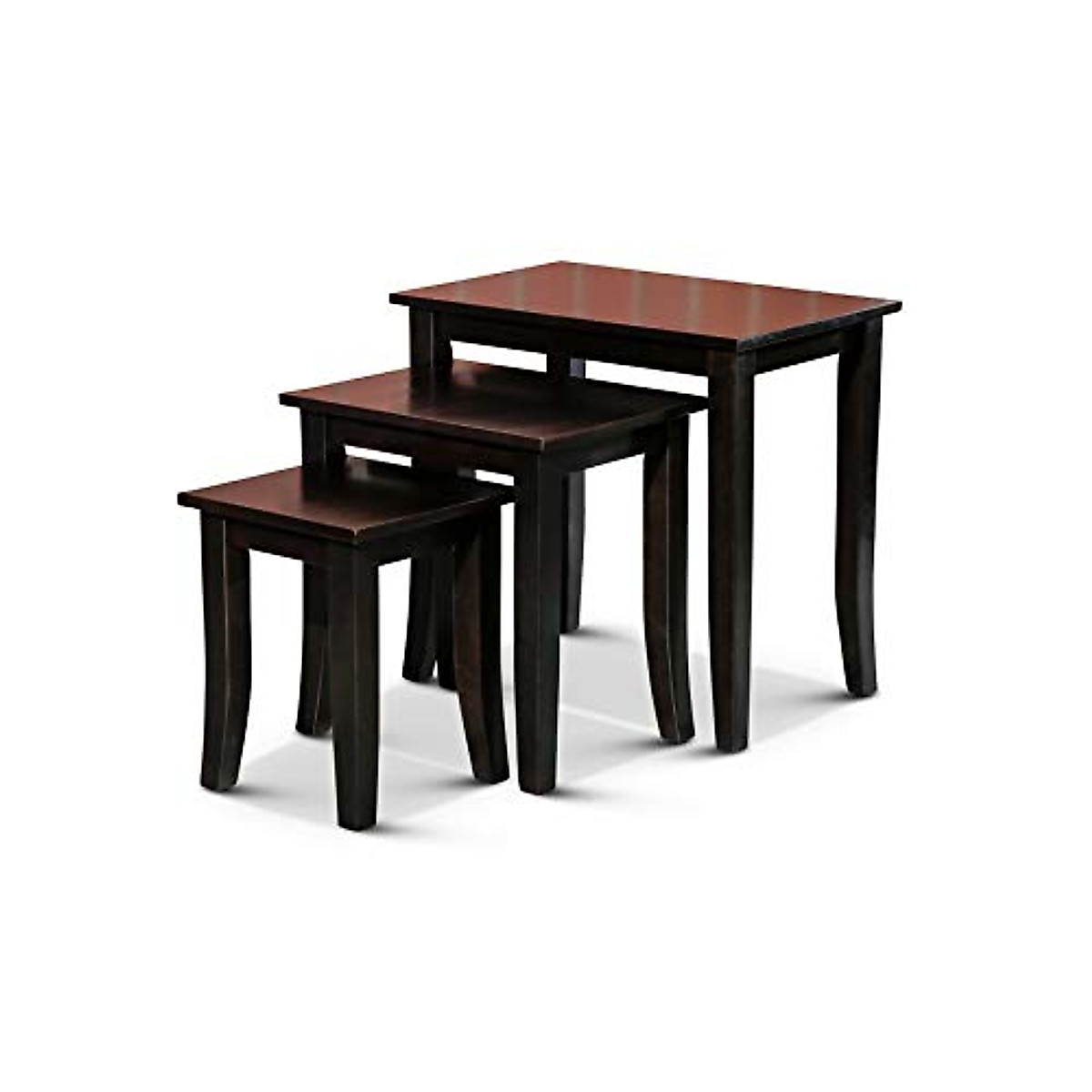 DTY Avon 3-Piece Nesting Tables Indoor Living Furniture Collection - Espresso