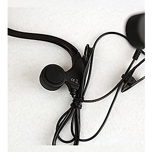 GZCRDZ Bone Conduction Wired Headphones with Noise Cancelling Mic 3.5mm Connector Sweat Resistant Headphones for Cycling Running and Other Sports (Black)