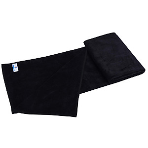 HOPESHINE Home Gyms Towel for Men Women Microfiber Gym Towels Cycling Workout Sweat Towel Set Quick Dry Exercise Sports Travel Towel Fast Drying 2-Pack (Black + Grey)