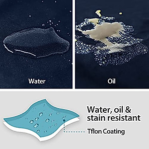 ROTANET Extra Large Apron for Men Adjustable Bib Apron with 2 pockets Cooking Apron for Women Chef Water & Oil Resistant Navy Blue