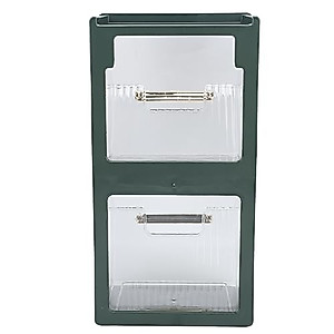 2 Layer Tea Bag Holder, Tea Bag Organizer, Multi Functional Tea Bag Storage Organizer Storage Box for Tea and Coffee Box, Sugar Packets for Kitchen Pantry Cabinets, Countertops