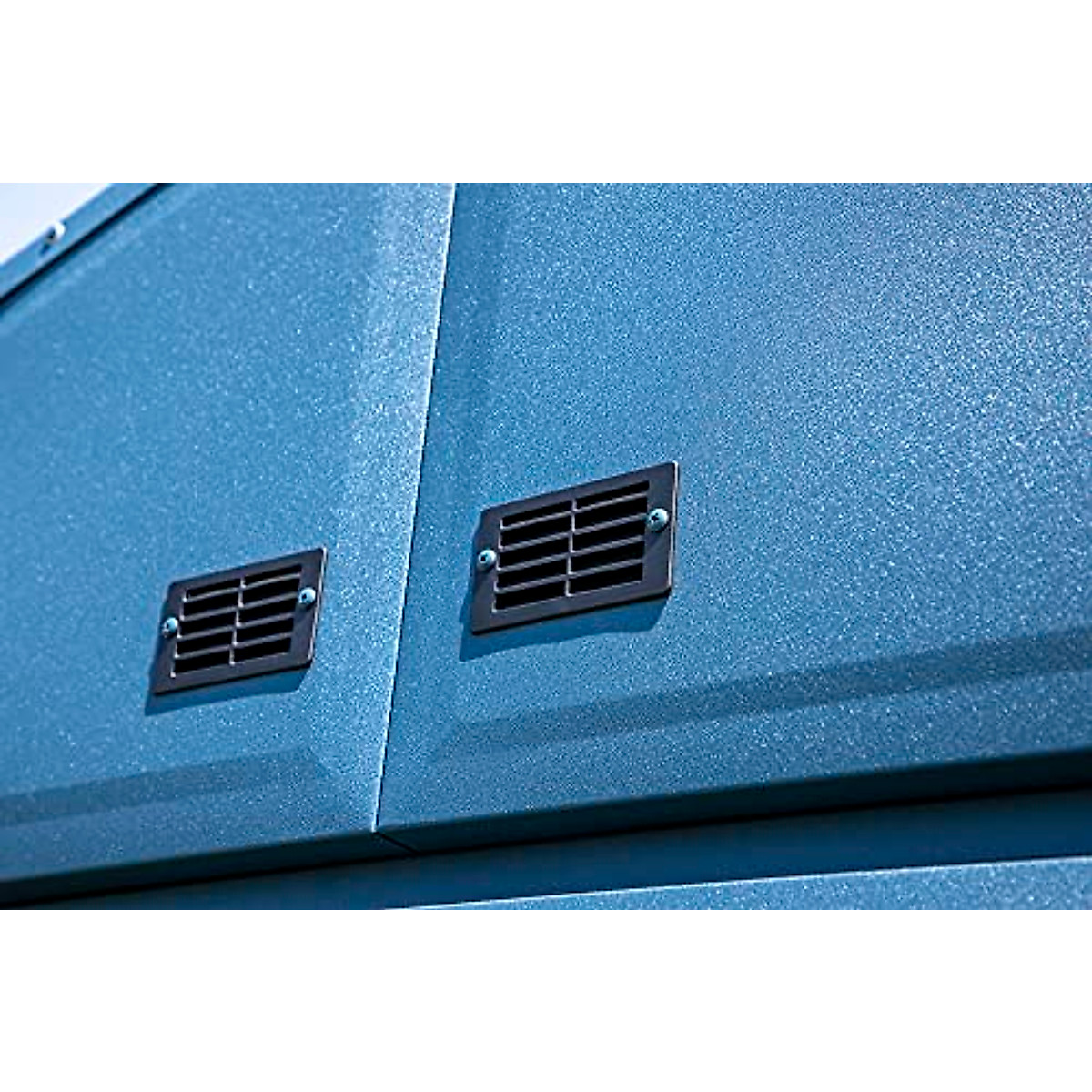 Arrow Shed Elite 12' x 12' Outdoor Lockable Gable Roof Steel Storage Shed Building, Blue Grey