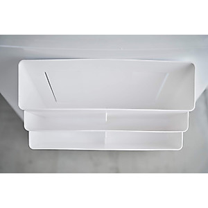 YAMAZAKI home 4443 Magnet Organizer-Hanging Wall Storage Basket Holder, One Size, White