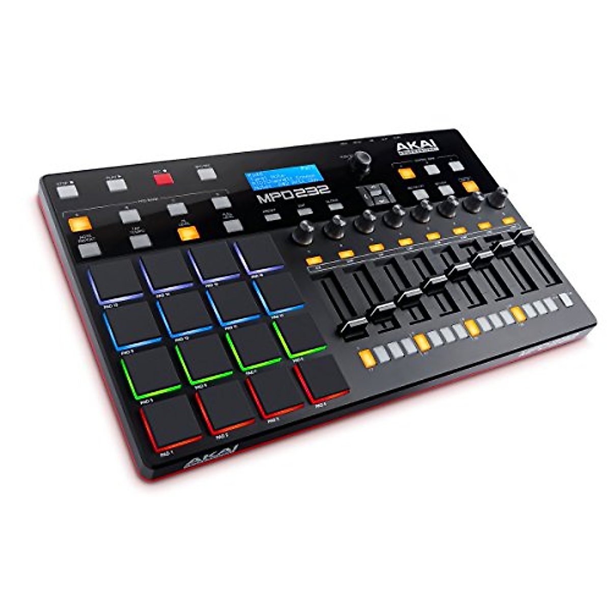 Akai Professional MPD232 | MIDI Drum Pad Controller with Software Download Package (16 pads / 8 knobs / 8 buttons / 8 faders)