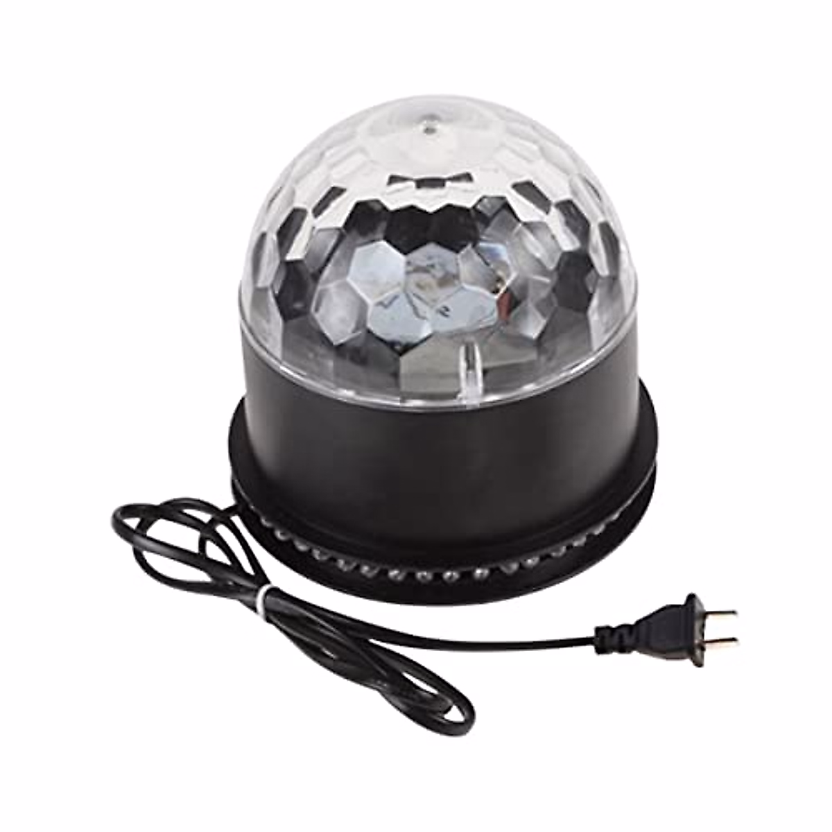 CIYODO 1pc Voice Night LED Colorful Shape Control Plug Ball Black Mini Crystal Light Lamp Projection US