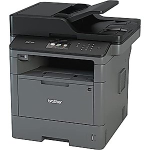 Brother Monochrome Laser Printer, Multifunction Printer and Copier, DCP-L5500DN, Flexible Network Connectivity, Duplex Printing, Mobile Printing & Scanning, Amazon Dash Replenishment Ready (Renewed)