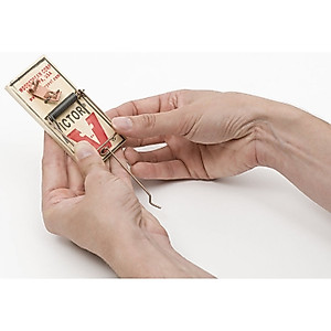 Victor Metal Pedal Mouse Trap - 2 Pack M023 - Wood Mouse Trap, Brown