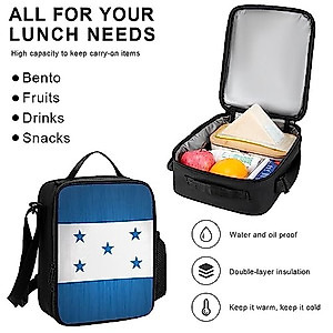 Supdreamc 3 Piece Daypack Big Capacity Shoulder Bag Backpack for Travel Running - Honduras Flag Art, Adult, Travel Sport Backpack