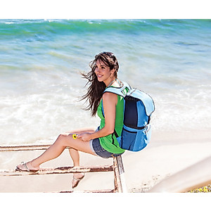 ONIVA - a Picnic Time brand Zuma Backpack Cooler, Soft Cooler Backpack, Lunch Cooler Black 16 x 11 x 3