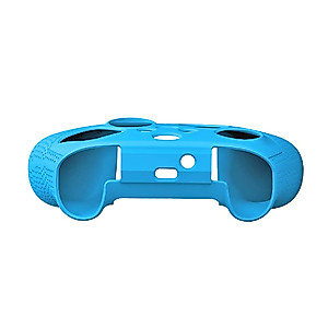ECHZOVE Xbox Series X/S Controller Silicone Cover Case, Rubber Skin for Xbox Series X/S Controller with Thumb Grips - Blue