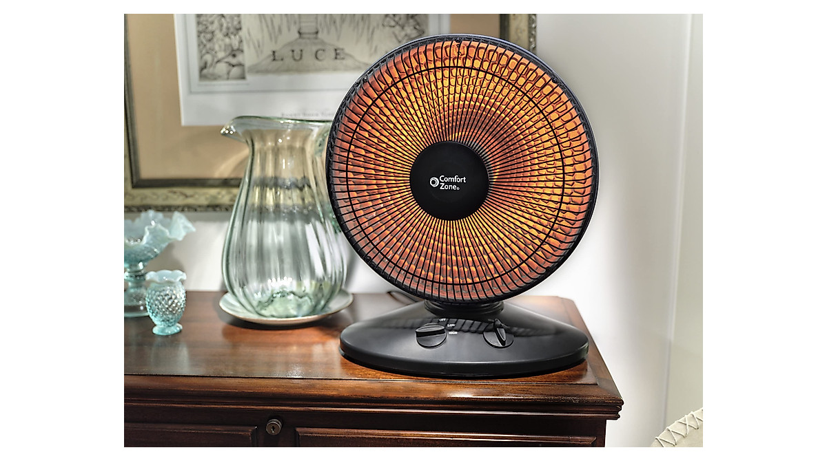 Comfort Zone 70-Degree Oscillating Radiant Heater