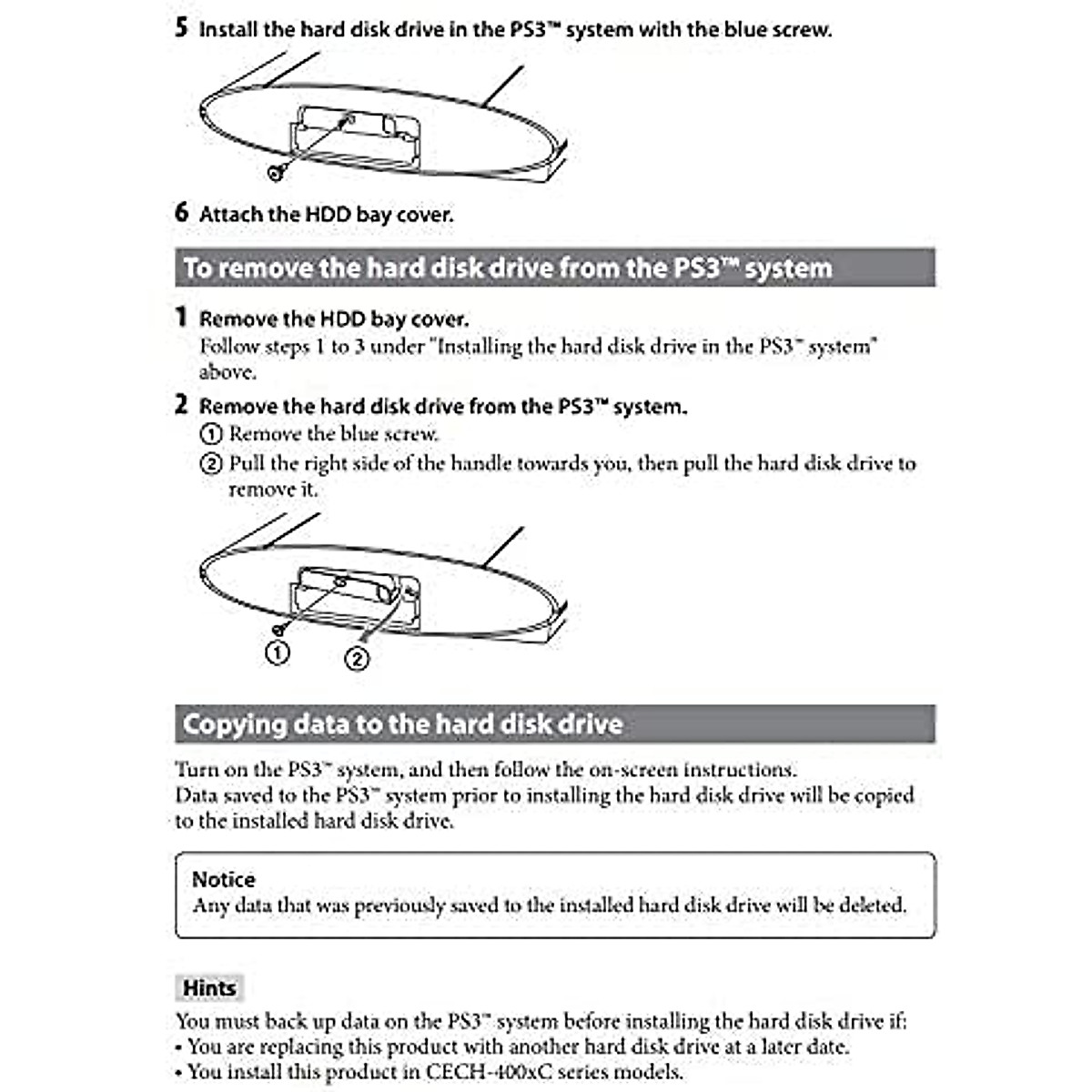 BIPRA Sony PlayStation 3 250GB Hard Drive Kit with Mounting Bracket, Inc Super Slim with HDD