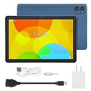 Tablet, 2.4G 5G WiFi 8GB RAM 128GB ROM Dual Speakers Octa Core Front 5MP Rear 13MP FM Radio 10.1 Inch Tablet for Work for Android 11 (Dark Blue)