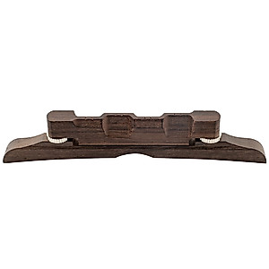 Musiclily 114mm Rosewood Adjustable Compensated Mandolin Bridge Set