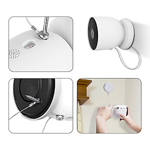 Baaletc Anti-Theft Security Chain for Google Nest Cam Outdoor/Indoor, Durable Security Chain Nest Cam Mount for Google Nest Cam Lock Accessories