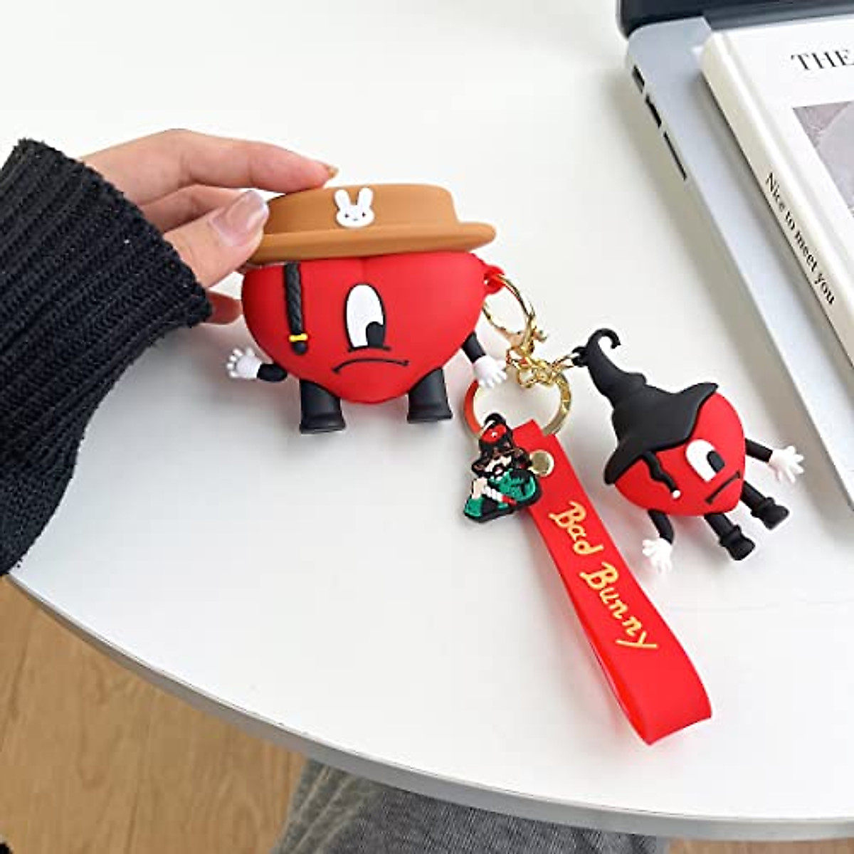 Un Verano Sin Ti AirPod case,Compatible Model:AirPod Pro,Kawaii Bad Bun-ny Design,Cute Fun Fashion Cartoon Design Pattern Skin (Rabbit)