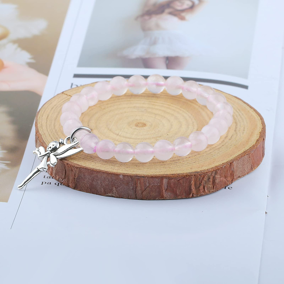 ARHTF Tooth Fairy Bracelet Tooth Fairy Letter First lost Tooth Gift from Tooth Fairy Gift (Pink toothfairy)