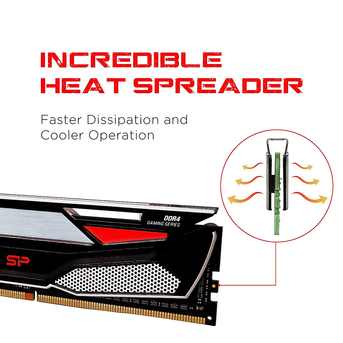 Silicon Power Gaming DDR4 16GB (8GBx2) 3200MHz (PC4 25600) 288-pin CL16 1.35V UDIMM Desktop Memory Module RAM - Low Voltage