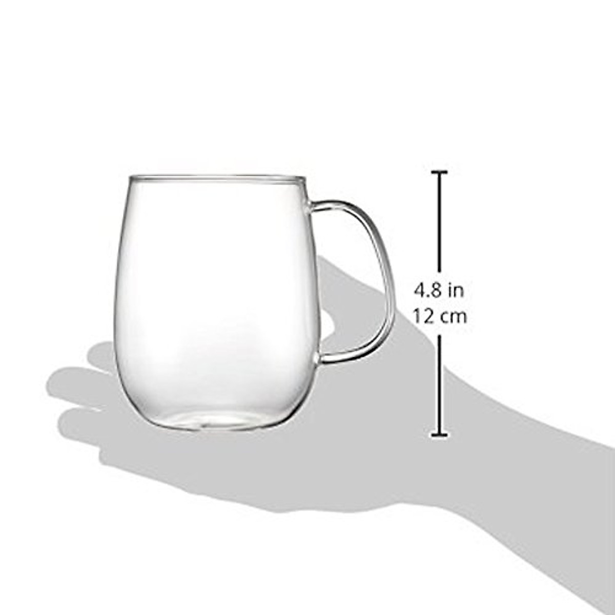 KINTO 8292 UNITEA Cup, 19.7 fl oz (550 ml), Dishwasher and Microwave Safe, Heat-resistant Glass, Gift