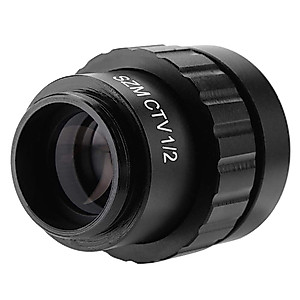 0.5X C-Mount Objective Lens,1/2 CTV Adapter for Video Digital Camera Trinocular Stereo Microscope, Comes with 1-1/8