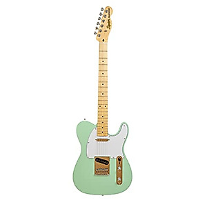 Fender Affinity Series Telecaster - Surf Green Bundle with Frontman 10G Amplifier, Gig Bag, Tuner, Instrument Cable, Strap, Picks, and Austin Bazaar Instructional DVD
