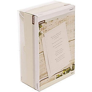 Simplicity Ivory White Wedding Invitation Kit with Envelopes, Makes 100 Invitations, 5.5" W x 8.5" L
