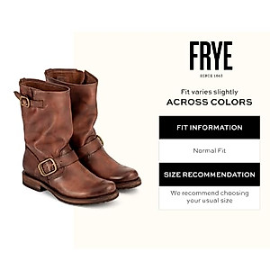 Frye Veronica Short Boots for Women Made from Full-Grain Leather with Antique Metal Hardware, Goodyear Welt Construction, and Rubber Lug Soles – 6 ¾” Shaft Height, Stone - 9 M