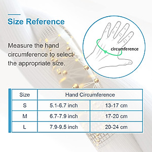 Donfri 2 Pairs Copper Infused Compression Arthritis Gloves, Fingerless Carpal Tunnel Pain Relief Gloves For Men Women, Hand Support Wrist Brace Rheumatoid, Tendonitis, Swelling, Crocheting, Typing (M)