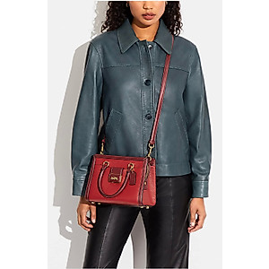 COACH Grace Carryall In Colorblock (Gold/Red Apple Multi)