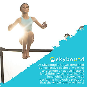 SkyBound Universal Replacement Trampoline Safety Pad - Spring Cover Fits 12ft 14ft 15ft Frames - Comfortable, Long Lasting, and Water-Resistant (12 Foot Diameter, Quick-Install) Blue