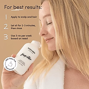 Jupiter Anti-Dandruff Shampoo, for Women & Men, Physician-Formulated for Flaky, Itchy, Oily, Dry Scalp, Vegan, Sulfate-Free, Color-Safe, & Paraben-Free, Anti-Dandruff Shampoo with Zinc, 9.5 fl oz