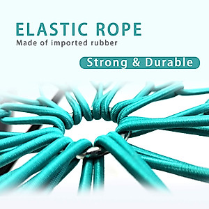 Camp Field Camping and Room Bungee Folding Dish Chair -Versatile Bunjo Chair with Fun Bouncy Design - Circle Web Chair for Relaxation and Fun for Room Garden and Outdoor (Black)