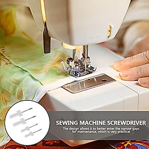 Embroidery Machine Screwdriver 4pcs Sewing Machine Screwdriver Flat Head Mini Screwdriver Sewing Replacement Accessories for Machine Repairing Supplies Repairing Screwdriver Set