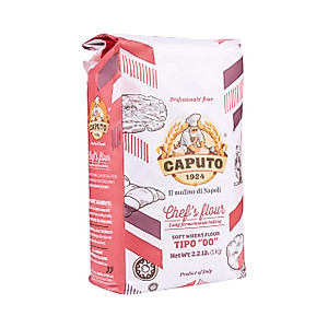 Antimo Caputo Chefs Flour - Italian Double Zero 00 - Soft Wheat for Pizza Dough, Bread, & Pasta, 2.2 Lb (Pack of 2)