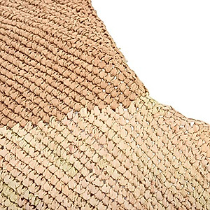 LOE JHCY Straw Bag Large Capacity Raffia Straw Handbags for Women Summer Beach Handmade Weaving Crossbody Bag for Outdoor Vacation