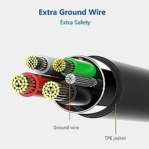 HOUPU [2-Pack] 3 Feet Micro USB Cable, Fast Charging and Sync Data Cord for Android, Samsung, Fire Tablets, Kindle eReaders, HTC, Nokia, Sony, Motorola - Black