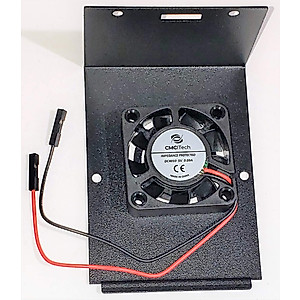 Raspberry Pi Deep Case PoE 5.2V@3.5A HAT Metal Enclosure Protective Box Cooling Fan 17.5Watt Power Over Ethernet (POE) HAT PoE Network Standard Compliant for Rpi 4 Model B by CMC TECH