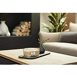 WoodWick Ellipse Candle, Tonka & Almond Milk, 16 oz.