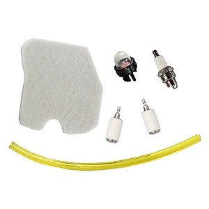 HURI Air Filter with Fuel Line Fuel Filter Spark Plug Primer Bulb TuneUp Kit for Husqvarna 235 235E 240 240E Chainsaw