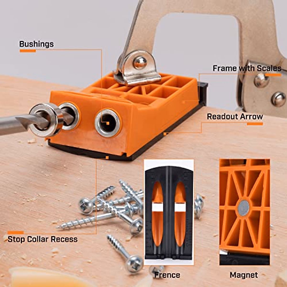 KSEIBI Pocket Hole Jig Accessories (Double)