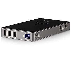 DROOS WiFi Bluetooth Micro Projector Portable Projector with Battery for Home Theater (Color : CT50S 8G, Size : 145 x 79 x 18mm) ((projectors)
