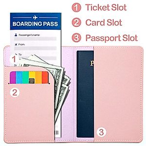 Passport Holder,Passport and Vaccine Card Holder Combo,Passport Holder With Vaccine Card Slot,Travel Essentials,Passport Cover,Passport Case,Passport Wallet,Travel Document Organizer,Travel Gifts