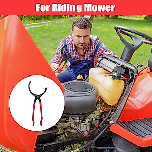 Lothee 4 Pieces Oil Filter Wrench Set, 10'' 12'' 14'' 16'' Oil Filter Pliers Adjustable Removal Tool Pliers for Cars, Trucks, Motorcycles Engine, Conduit, Fittings