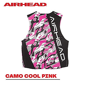 Airhead Women’s Camo Cool Neolite Flex Kwik-Dry Life Jacket, US Coast Guard Approved